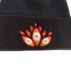 ASVP Shop Amphibia Darcy Embroidered Beanie Black