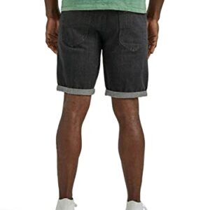 Lee Men's Legendary Regular Fit 5-Pocket Jean Short, Washed Black, 36