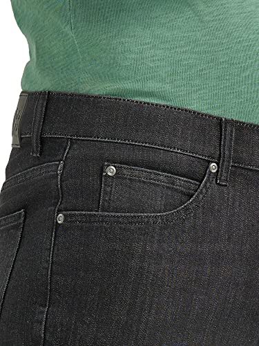 Lee Men's Legendary Regular Fit 5-Pocket Jean Short, Washed Black, 36