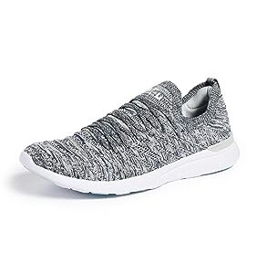 APL: Athletic Propulsion Labs Men's Techloom Wave Sneakers, Steel Grey/Navy/Fatigue, 8 Medium US