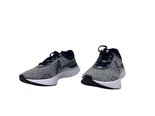 Nike Men's React Infinity Run Flyknit 3 Running Shoes, Black/DK Smoke Grey-Grey Fog, 11.5 M US