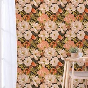 Floralplus Boho Peel and Stick Wallpaper Floral Removable Wallpaper Peel and Stick Boho Stick On Wallpaper Renter Friendly Wallpape for Bedroom Bathroom Wallpaper 17.7 * 118in