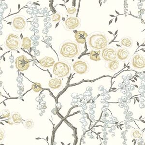 orainege beige floral peel and stick wallpaper floral contact paper 17.7 inch×118.1 inch vintage floral wallpaper peel and stick flower decorative self adhesive wall paper vinyl wallpaper for bedroom