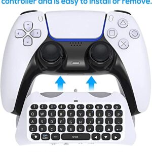 Rzzhgzq Wireless Controller Keyboard for PS5 Wireless Controller Keyboard for PS5 Mini Game Keyboard Built-in Speaker & 3.5MM Audio Jack for Playstation 5