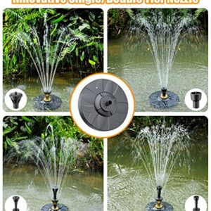 SZMP Floating Pool Fountain 2023 Upgraded, 6W Waterfall Fountain Light Show with 2 Sprinkler Modes, Pond Water Fountain for Above Ground Pool, Pond, Lake, Garden, Outdoor-32.8ft Power Cord & Adapter