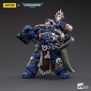 JoyToy 1/18 Warhammer 40,000 Action Figure Ultramarines Chapter Master Marneus Calgar Model