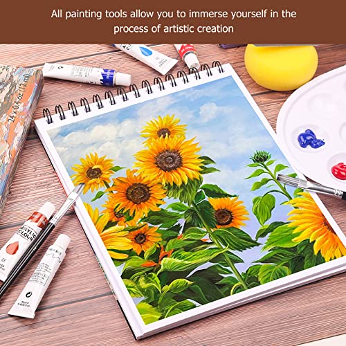 Acrylic Painting Supplies, Acrylic Paint Set Safe Easy Coloring Waterproof User Friendly for Artist