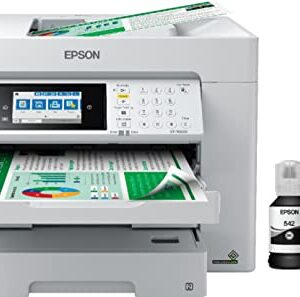 Epson EcoTank Pro ET-16600 Wide-Format All-in-One Supertank Wireless Color Inkjet Printer, White- Print Copy Scan Fax - 4.3" LCD, 25 ppm, 4800 x 1200 dpi, 13 x 19, Auto 2-Sided Printing, 50-Sheet ADF