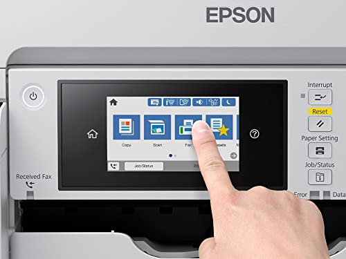 Epson EcoTank Pro ET-16600 Wide-Format All-in-One Supertank Wireless Color Inkjet Printer, White- Print Copy Scan Fax - 4.3" LCD, 25 ppm, 4800 x 1200 dpi, 13 x 19, Auto 2-Sided Printing, 50-Sheet ADF