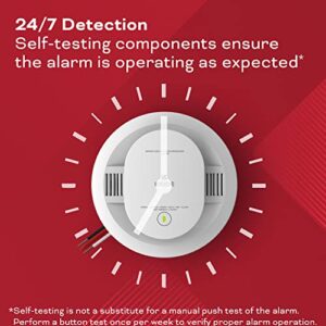 Kidde Hardwired Smoke & Carbon Monoxide Detector, AA Battery Backup, Interconnectable, LED Warning Light Indicators