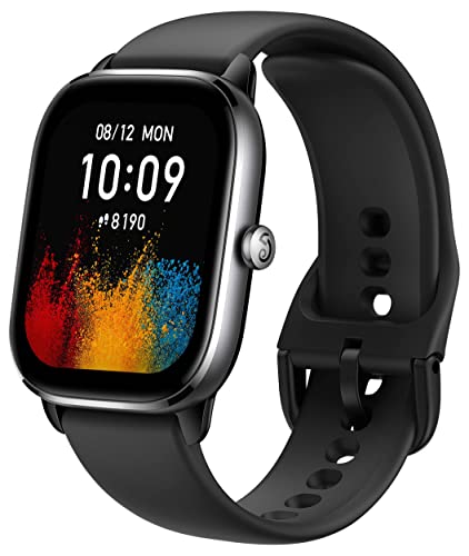 Amazfit GTR 3 Pro Smart Watch for Men,12-Day Battery Life, Black & GTS 4 Mini Smart Watch for Women Men, Alexa Built-in, GPS, Fitness Tracker with 120+ Sport Modes, 15-Day Battery Life, Black