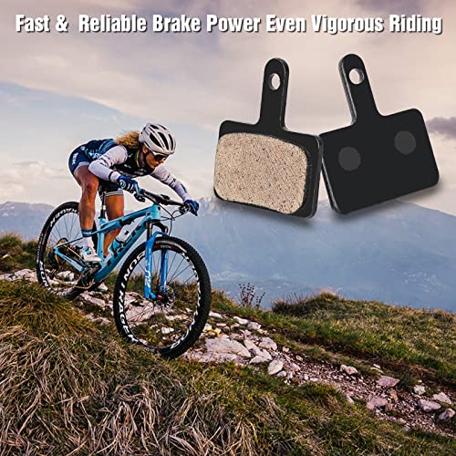 4 Pairs Bike Brake Pads,Bicycle Brake Pads with Installation Tools Compatible with Trp Tektro Shimano Brake Pads MT200 M355 M446 M315 M365,MTB Bike Disc Brake Pads Compatible with Ebike Brake Pads