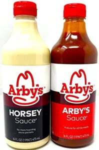 arby's sauce & horsey sauce 16oz bottles 2 pack and horseradish