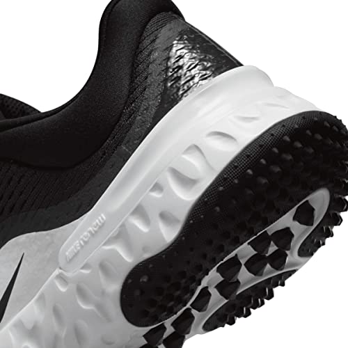 Nike Women's Alpha Huarache Elite 4 Fastpitch Turf Shoes Black | White Size 10 Medium