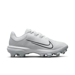 nike women's hyperdiamond 4 pro molded softball cleats white | black size 9 medium