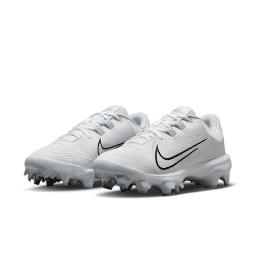 Nike Women's Hyperdiamond 4 Pro Molded Softball Cleats White | Black Size 9 Medium