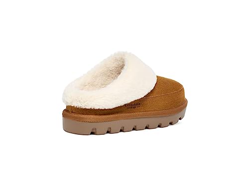 Koolaburra by UGG Women's TIZZEY Slipper, Chestnut, 8