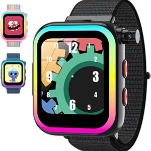 Hewitto Smart Watch for Kids - Kids Smart Watch Boys with Rotatable Camera Audio Books Games Video Music Player Alarm Clock Pedometer, Kids Watch Gifts Toys for Boys Ages 4 5 6 7 8 9 10