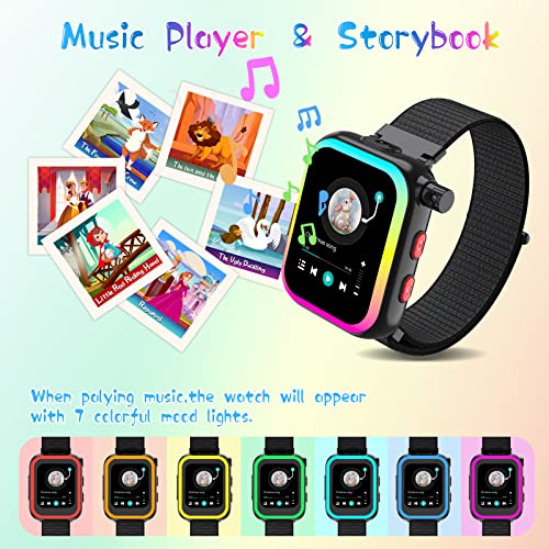 Hewitto Smart Watch for Kids - Kids Smart Watch Boys with Rotatable Camera Audio Books Games Video Music Player Alarm Clock Pedometer, Kids Watch Gifts Toys for Boys Ages 4 5 6 7 8 9 10