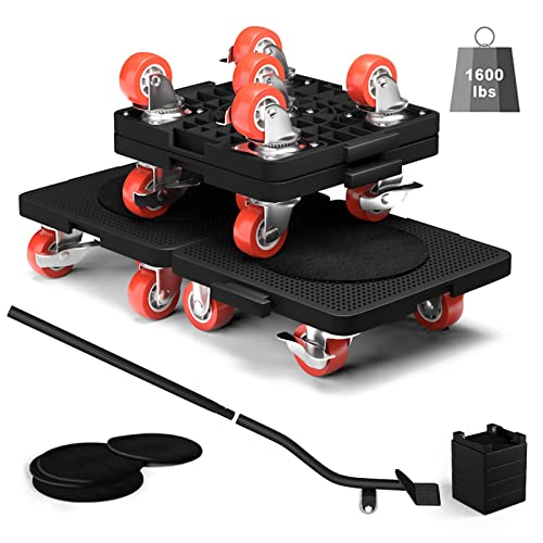 ZFULVO Furniture Dolly,Furniture Movers with 5 Wheels,360°Rotation Can be Spliced Wheels Furniture Mover Dolly,Maximum Load 1600KG,Flexible Mobility Furniture Lifter for Easy Moving Large Furniture.