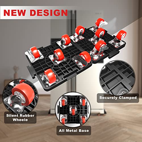 ZFULVO Furniture Dolly,Furniture Movers with 5 Wheels,360°Rotation Can be Spliced Wheels Furniture Mover Dolly,Maximum Load 1600KG,Flexible Mobility Furniture Lifter for Easy Moving Large Furniture.