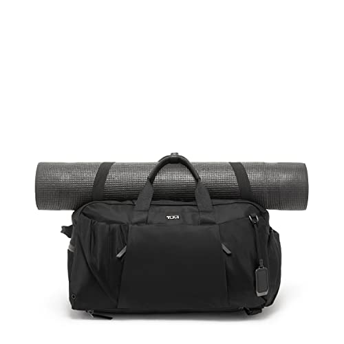 TUMI Voyageur Malta Duffel/Backpack - Premium Duffle Travel Bag Perfect for Gym or Weekend Trip - Black & Gunmetal Hardware