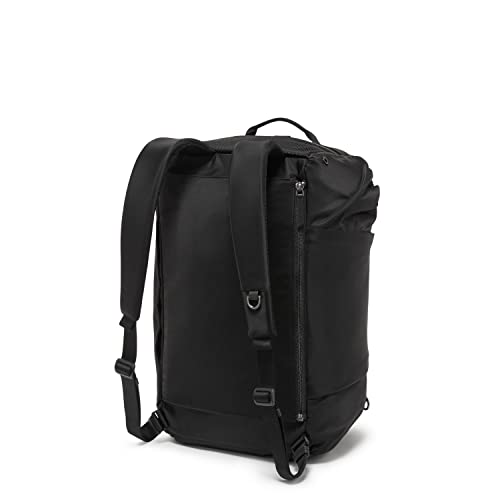 TUMI Voyageur Malta Duffel/Backpack - Premium Duffle Travel Bag Perfect for Gym or Weekend Trip - Black & Gunmetal Hardware