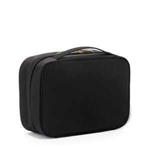 TUMI Voyageur Tammin Cosmetic Bag - Makeup Case Organizers for Travel - Make Up Bag for Packing - Black & Gold