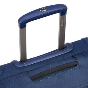 DELSEY Paris Helium DLX Softside Expandable Luggage with Spinner Wheels, Navy Blue, Carry on 20 Inch