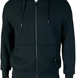 Eddie Bauer Mens Super Soft Heavyweight Full Zip Fleece Hoodie (as1, alpha, m, regular, regular, Black)