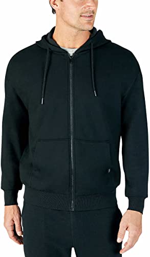 Eddie Bauer Mens Super Soft Heavyweight Full Zip Fleece Hoodie (as1, alpha, m, regular, regular, Black)