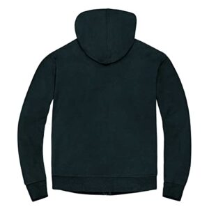 Eddie Bauer Mens Super Soft Heavyweight Full Zip Fleece Hoodie (as1, alpha, m, regular, regular, Black)