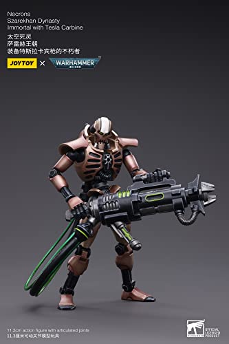 JoyToy Warhammer 40k: Necrons Szarekhan Dynasty Tesla Carbine 1:18 Scale Action Figure