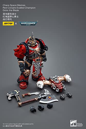 JoyToy Warhammer 40k: Chaos Space Red Corsairs Champ Gotor 1:18 Action Figure