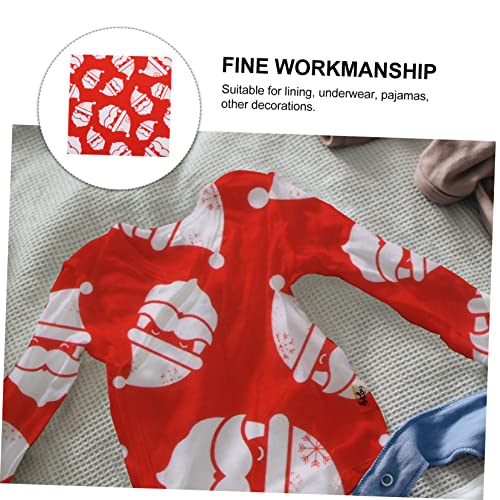 Ciieeo 60 pcs for Xmas Bag Red Bundle Doll Scraps Cloth Patchwork Floral Fat Christmas Wreath Pre-Cut Printed Sewing Supplies Dress Crafting Quarters Quilting Fabrics Multi-Color Craft