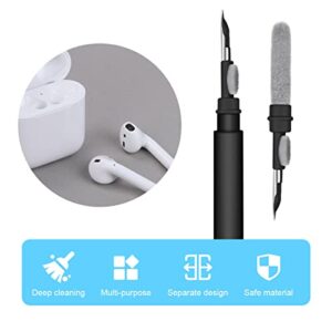 AOMIG Airpod Cleaner Kit, 3 in 1 Earbuds Cleaning kit,Phone Cleaner kit with Soft Brush for Wireless Earphones Bluetooth Headphones Charging Box Accessories, Computer, Keyboard, Camera(Black)