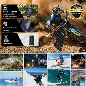 DOOGEE S100 Rugged Smartphone(2023), 20GB+256GB Dual 4G Gaming Rugged Phones Unlocked, 120Hz 6.58" Rugged Cell Phone, 66W Fast Charge, Dual Speakers, Android 12, 108MP Camera, Night Vision, NFC, OTG