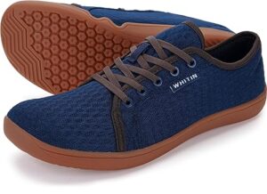 whitin men's water shoes quick dry aqua minimalist barefoot sneakers size 9.5-10 minimus beach swimming river hiking trail kayak boating dark blue 43