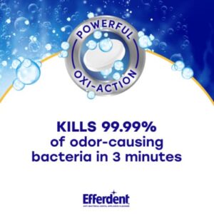 Efferdent PM Overnight Anti-Bacterial Denture Cleanser Tablets 90 ct. (Pack of 6)