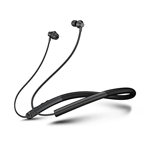 Mosonnytee Neckband Bluetooth Headphones Wireless Earphones with Microphone Ergonomic Design Neckband Magnetic Earbuds Passive Noise Cancelling Comfortable Soft Headphones with 12-Hours Usage