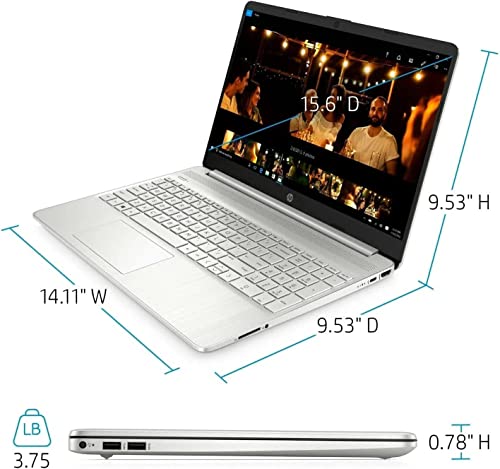 HP 15 15.6" HD Business Laptop Computer [Windows 11 Pro], Octa-Core AMD Ryzen 7 5700U (Beat Beats i7-10510U), 64GB RAM, 1TB PCIe SSD, Numeric Keypad, Wi-Fi 6, HDMI, USB, Long Battery Life, w/Battery