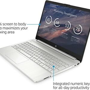 HP 15 15.6" HD Business Laptop Computer [Windows 11 Pro], Octa-Core AMD Ryzen 7 5700U (Beat Beats i7-10510U), 64GB RAM, 1TB PCIe SSD, Numeric Keypad, Wi-Fi 6, HDMI, USB, Long Battery Life, w/Battery