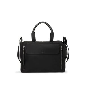 tumi voyageur bevy boarding tote - black/gunmetal