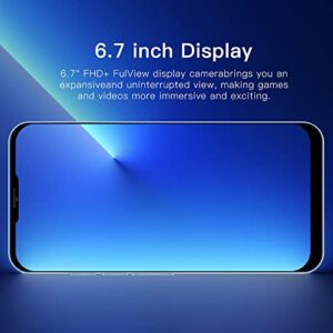 QIMHAI 6.7Inch ip14pro Unlocked Cell Phone Android Phones 2GB RAM+16GB ROM Full Screen Straight Talk Phone Dual Sim Boost Mobile Phones Smart Phones Unlocked New for Android10.0 (Gold)