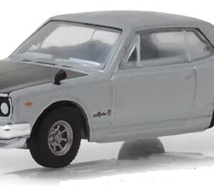 Greenlight 47010-C Tokyo Torque Series 3 - 1972 Skyline 2000 GT-R - Silver 1/64 Scale