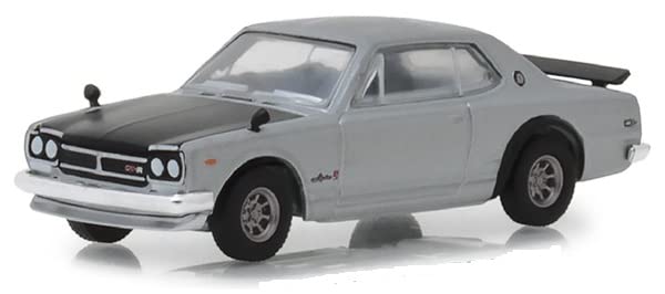 Greenlight 47010-C Tokyo Torque Series 3 - 1972 Skyline 2000 GT-R - Silver 1/64 Scale