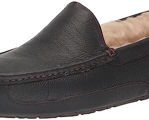 UGG Men's Ascot Discontinued Slipper, Dark Spice, 11