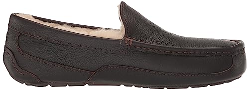 UGG Men's Ascot Discontinued Slipper, Dark Spice, 11