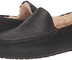 UGG Men's Ascot Discontinued Slipper, Dark Spice, 11