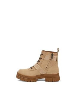 ugg women's ashton lace up combat boot, mustard seed, 10